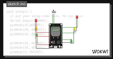 Traffic Signals Wokwi Esp32 Stm32 Arduino Simulator