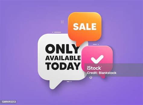 오늘 만 사용할 수 태그 특별 제공 가격 기호 3d 버블 채팅 배너 벡터 가격에 대한 스톡 벡터 아트 및 기타 이미지 가격 고급 광고 Istock