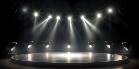 Premium Photo Ai Generated Ai Generative Spotlight Scene Show Stage