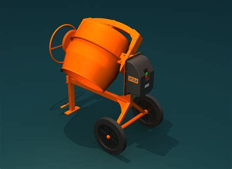 콘크리트 믹서 3d 모델 20 Max Unknown Free3d
