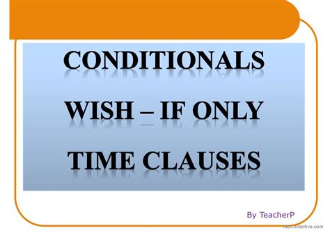 Conditional Sentences Pptx Grammar G English Esl Powerpoints