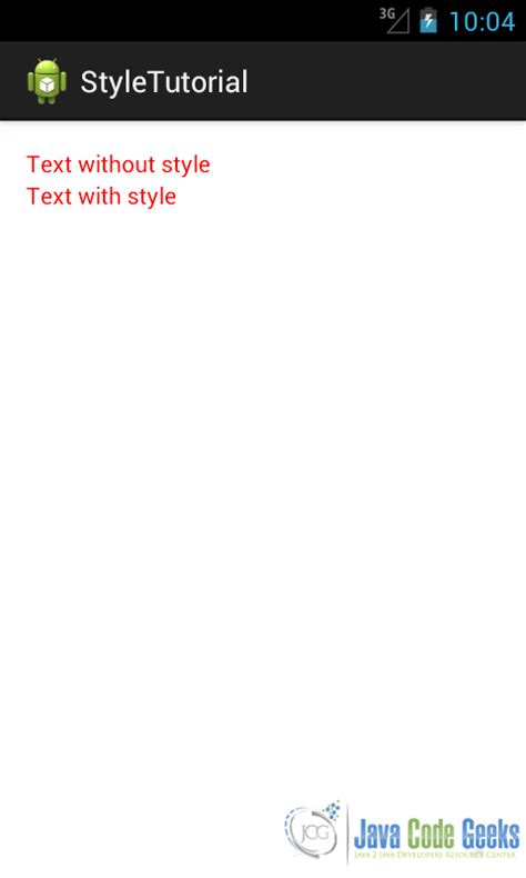 Android UI Themes And Styles Java Code Geeks