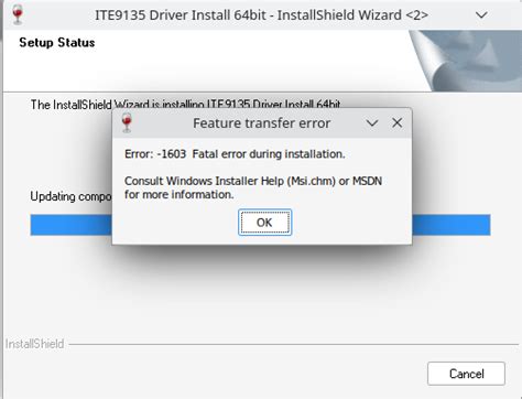 Error 1603 On Wine Installing Exe Third Party Software Manjaro
