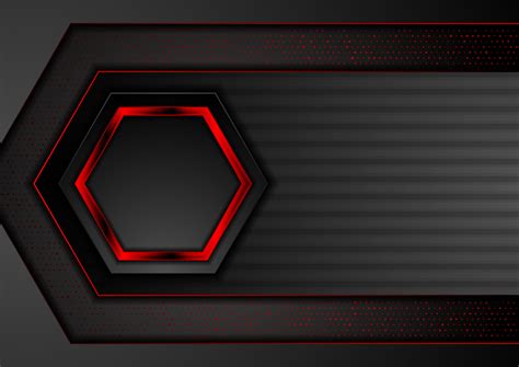 Black And Red Abstract Technology Geometric Background 27445790 Vector Art At Vecteezy