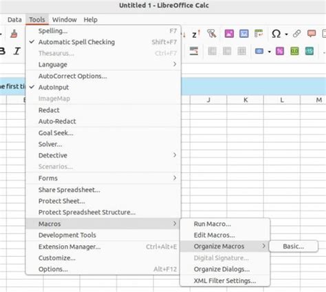 Write Your First Python Macro In Libreoffice