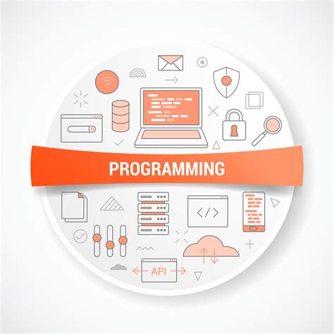 Programming Concept With Icon Concept Vector Art At Vecteezy