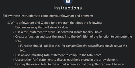Solved Instructions Follow These Instructions To Complete Chegg