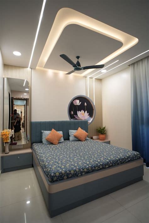 Elegant Spring Decor Ideas False Ceiling Bedroom With Tv Unit Bed
