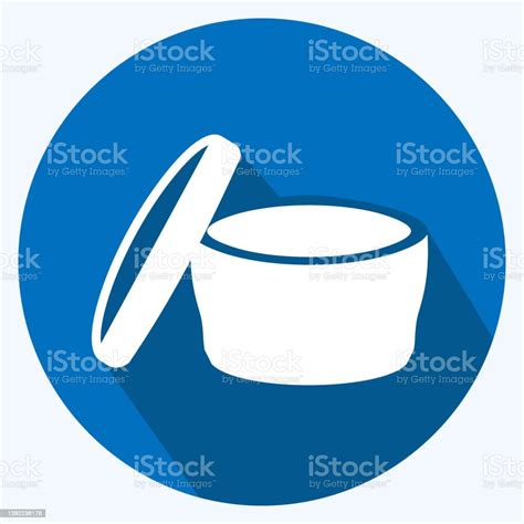 아이콘 크림 뷰티 케어 기호에 적합합니다 긴 그림자 스타일 편집 가능한 간단한 디자인 디자인 템플릿 벡터 간단한 기호 그림 거품