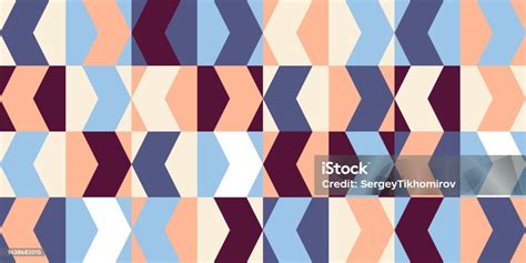 간단한 기하학적 인물의 추상 패턴입니다 바우하우스 스타일의 매끄러운 패턴 끝없는 질감 웹 디자인 프리젠 테이션 포스터 인쇄물에 사용 0명에 대한 스톡 벡터 아트 및 기타