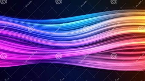 Colorful Abstract Waves Create A Dynamic And Vibrant Visual Flow Ai Stock Image Image Of