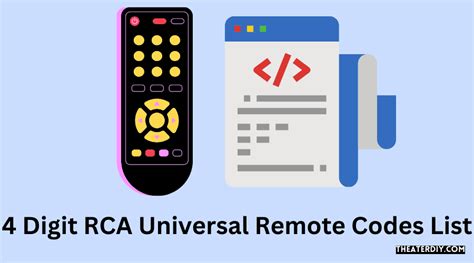 Learn About The 4 Digit RCA Universal Remote Codes List