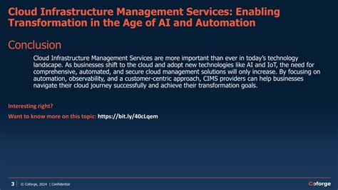 Ppt Cloud Infrastructure Management Services Enabling Transformation In The Age Of Ai And