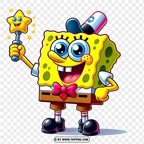 Spongebob Squarepants With Magic Wand Png Toppng In 2025 Spongebob Squarepants Spongebob