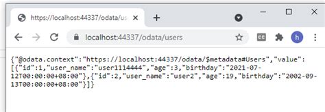C Core 5 Odata V8 Implementation Controller Not Returning