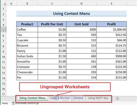How Do You Ungroup Worksheets In Excel How To Show Worksheet