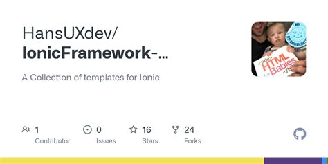 Github Hansuxdev Ionicframework Templates A Collection Of Templates For Ionic
