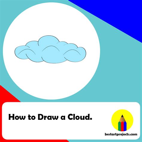Learn How To Draw A Cloud Step By Step Tutorial Bestartprojects Com