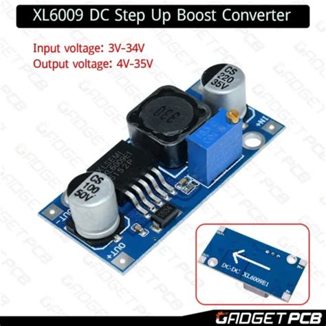 Xl6009 Dc To Dc Step Up Boost Converter 3 34v To 4 35v Price In Bangladsh