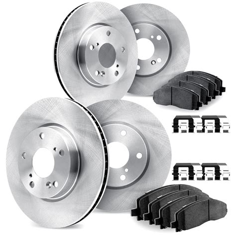 Dynamic Friction Company Front And Rear Brake Rotors With Heavy Duty