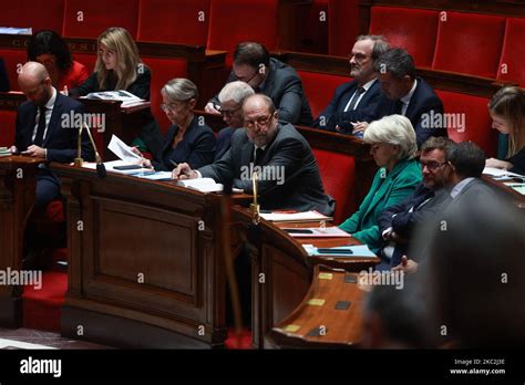 Paris France 04th Nov 2022 In The First Row From Left To Right