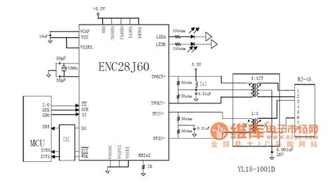 Ethernet Interface Circuit Diagram Basic Circuit Circuit Diagram SeekIC Com