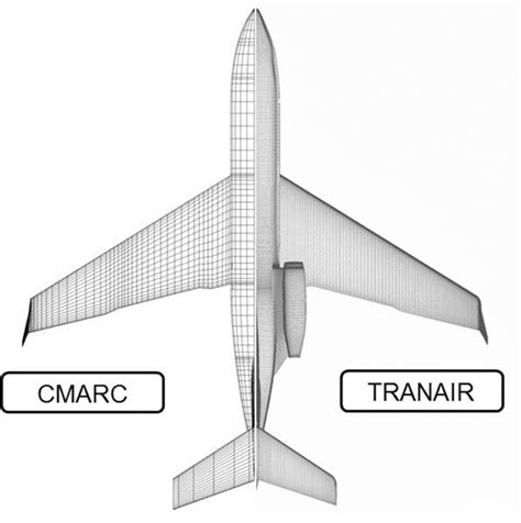 Computational Grids For Cmarc Left And Tranair Right Download Scientific Diagram