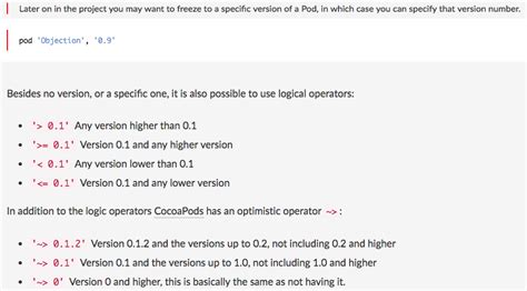 Ios Podfile Not Installing Specified Version Stack Overflow