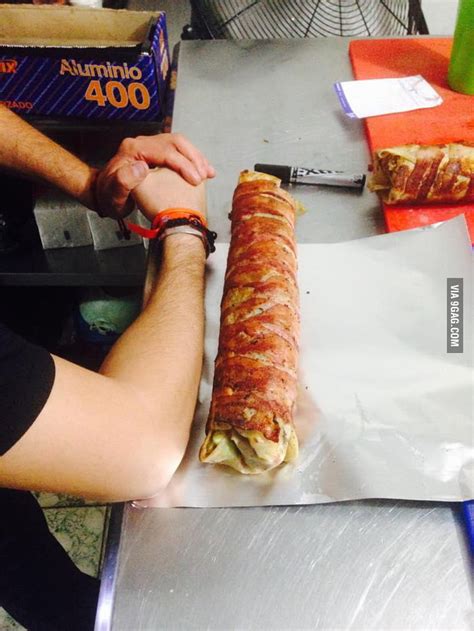 Bacon Wrapped Burrito Burro Percheron 9gag