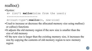 Pointers And Dynamic Memory Allocation PPTX