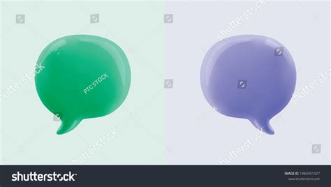 D Illustration Speech Bubble D Vector Stock Vector Royalty Free Shutterstock