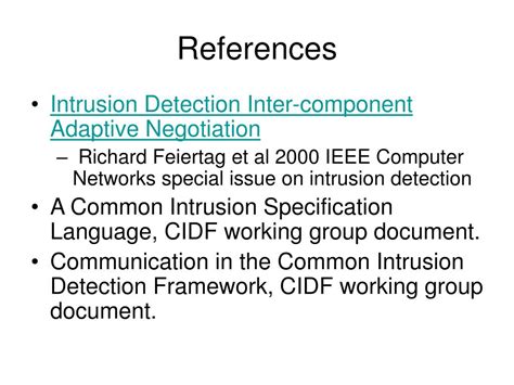 Ppt Report On Common Intrusion Detection Framework Powerpoint