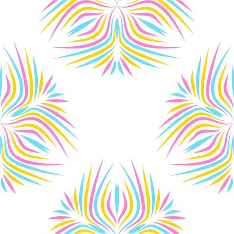 Premium Vector Seamless Texture Colorful Decorative Pattern With Abstract Ornaments