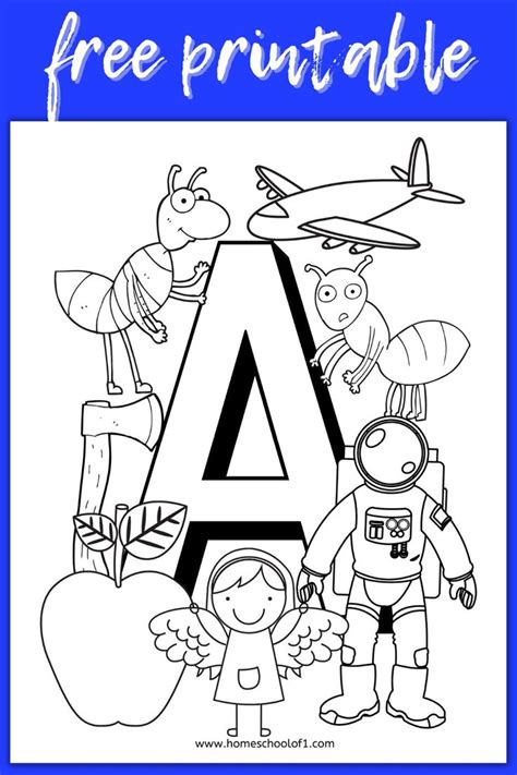 Free Letter A Coloring Page For Early Learners Learning Colors