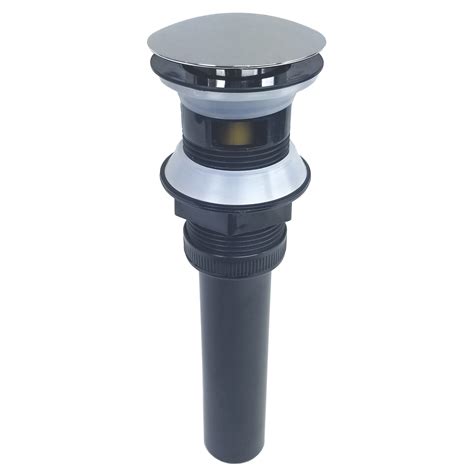 Bathroom Faucet Vanity Sink Plastic Pop Up Drain With Overflow Chrome Finish EBay