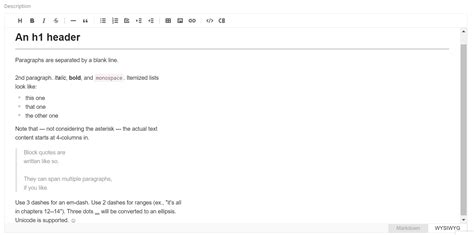 React Admin The Markdowninput Component