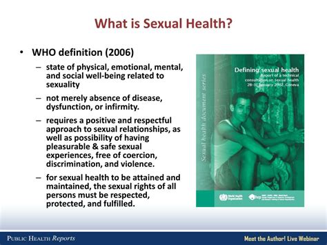 Ppt Public Health Reports Webinar On Understanding Sexual Health