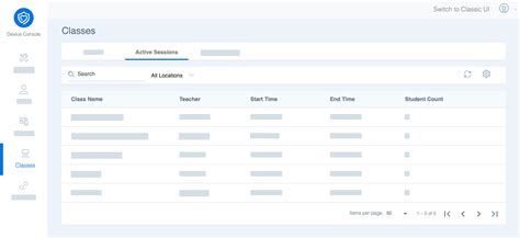 Viewing Active Class Sessions Managing Classes