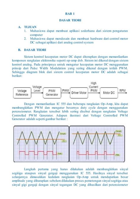Desain Open Loop Control Motor Dc Docx