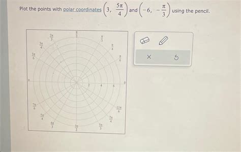 Solved Plot The Points With Polar Coordinates 345π And