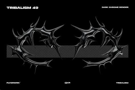 Tribalism Vector Shapes Chrome Renders By Flyerwrk On Dribbble