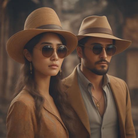 Premium Ai Image A Man And A Woman Standing Next To Each Other With