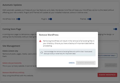 How To Uninstall WordPress
