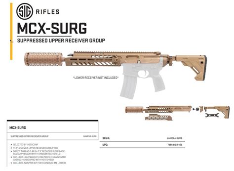 Sig Sauer Suppressed Upper Receiver Group Surg Laststandonzombieisland