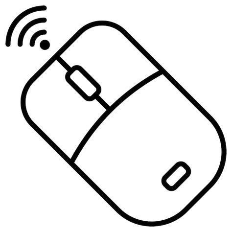 Premium Vector Wireless Mouse Vector Illustration