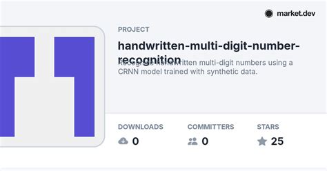 Handwritten Multi Digit Number Recognition Ecosystem Directory Market Dev