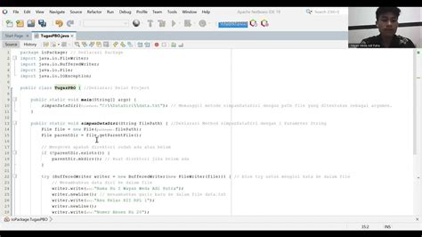 Tugas Pbo Materi Operasi File Dan Input Output Youtube
