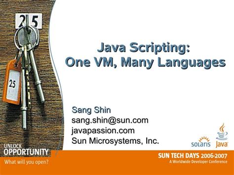Java Scriptingjava Scripting One Vm Many Languages Ppt