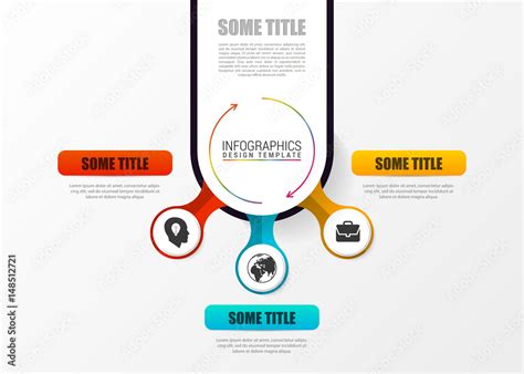 Circle Infographics Template For Diagram Vector Illustration Stock Vector Adobe Stock