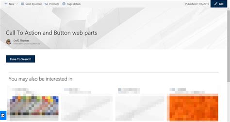 Button And Call To Action Web Parts On SharePoint Online Pages One Minute Office Magic